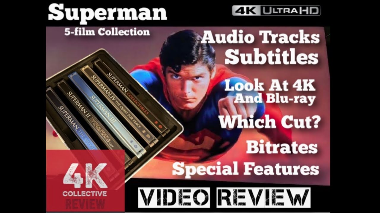 A look at all the movies in Superman 5-Film 4K UltraHD Blu-ray ...