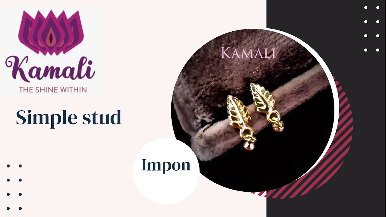 Baby Studs - South Screw Back - KAMALI 9944116790 - YouTube