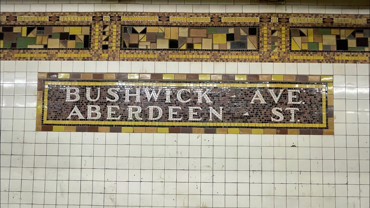 BMT Canarsie Line: (L) Trains @ Bushwick Av - Aberdeen St (R143, R160A ...