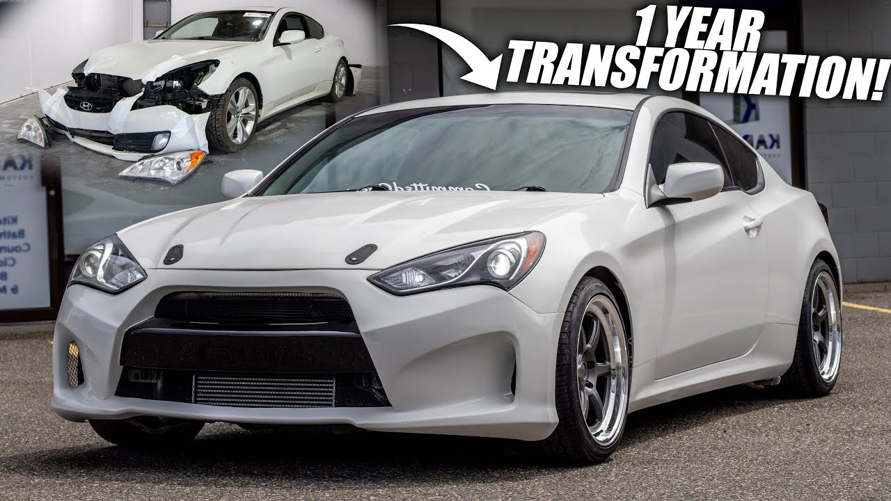 Building a Wrecked Genesis in 10 MINUTES! *WRECKED to DRIFT CAR!* - YouTube