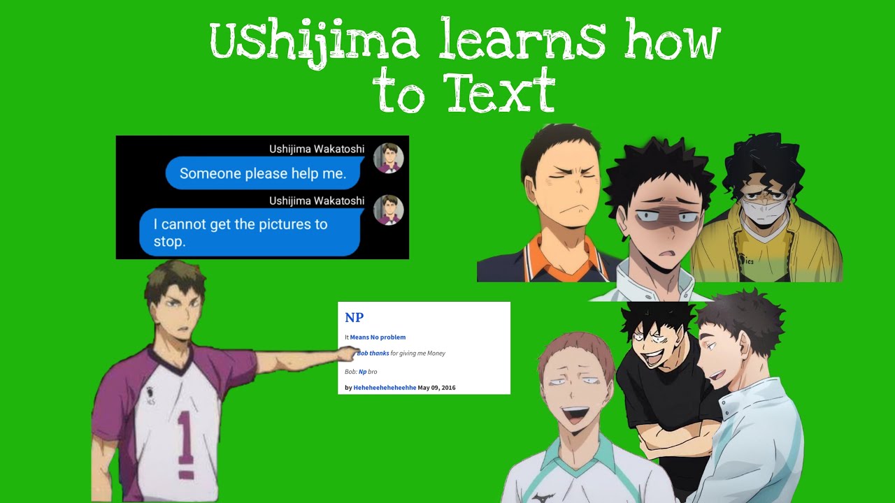 Ushijima Learns how to Text | A Random Haikyuu Texting Story - YouTube