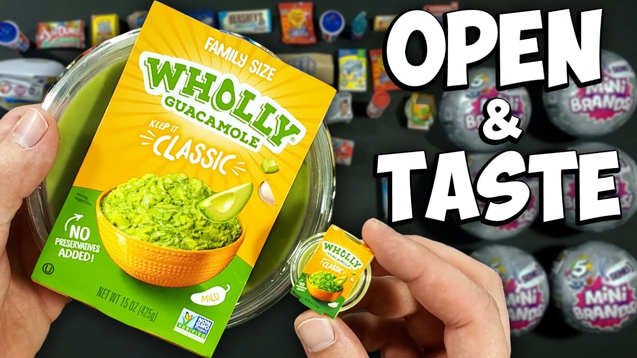 Opening Mini Brands Series 3 and Tasting Them - YouTube