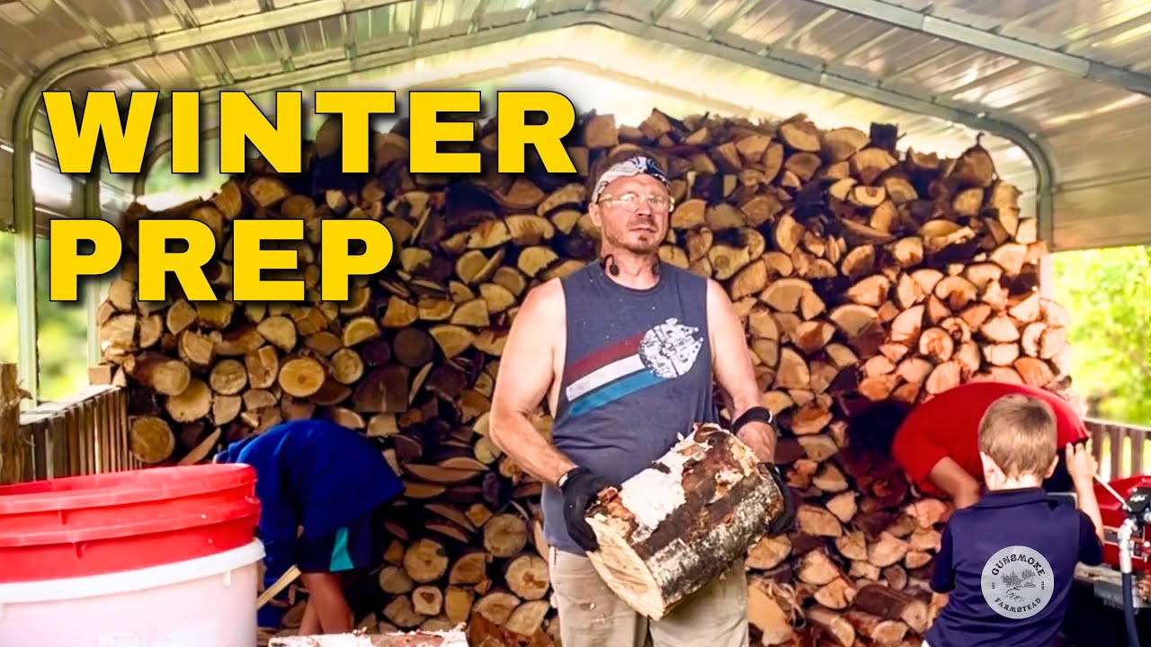 Winter Prep on the Homestead | Faith, Family & Firewood - YouTube