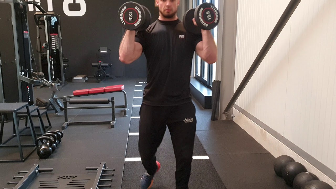 Dumbbell Front Rack Carry - YouTube