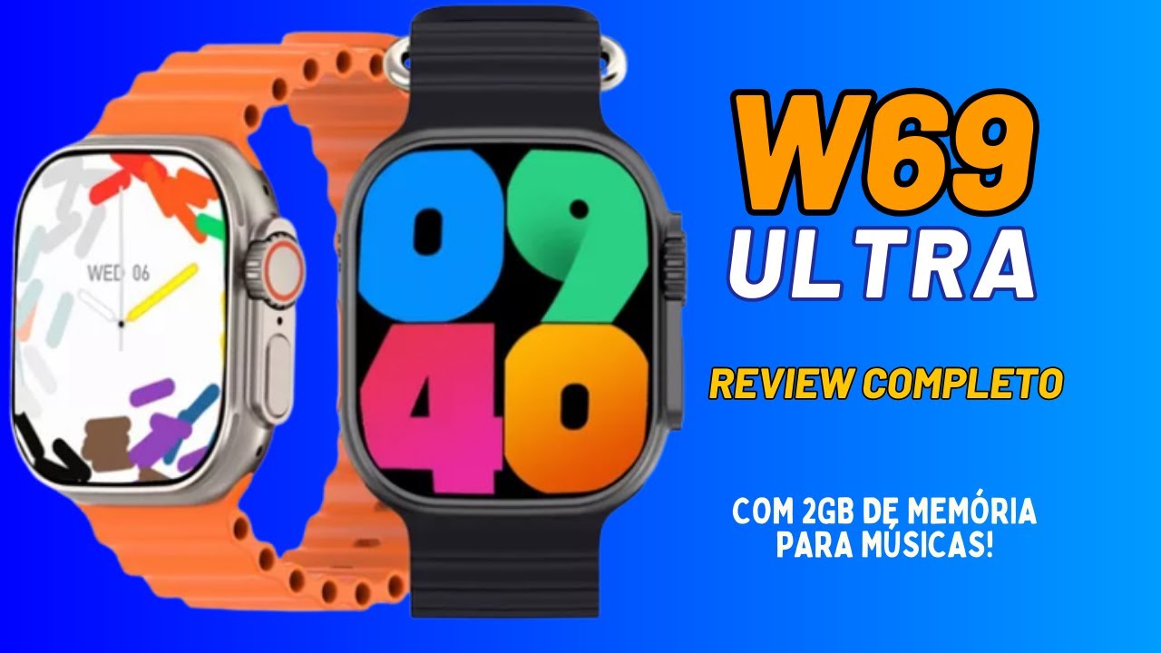 WATCH W69 ULTRA | Será a MELHOR réplica do APPLE WATCH? Unboxing Review ...
