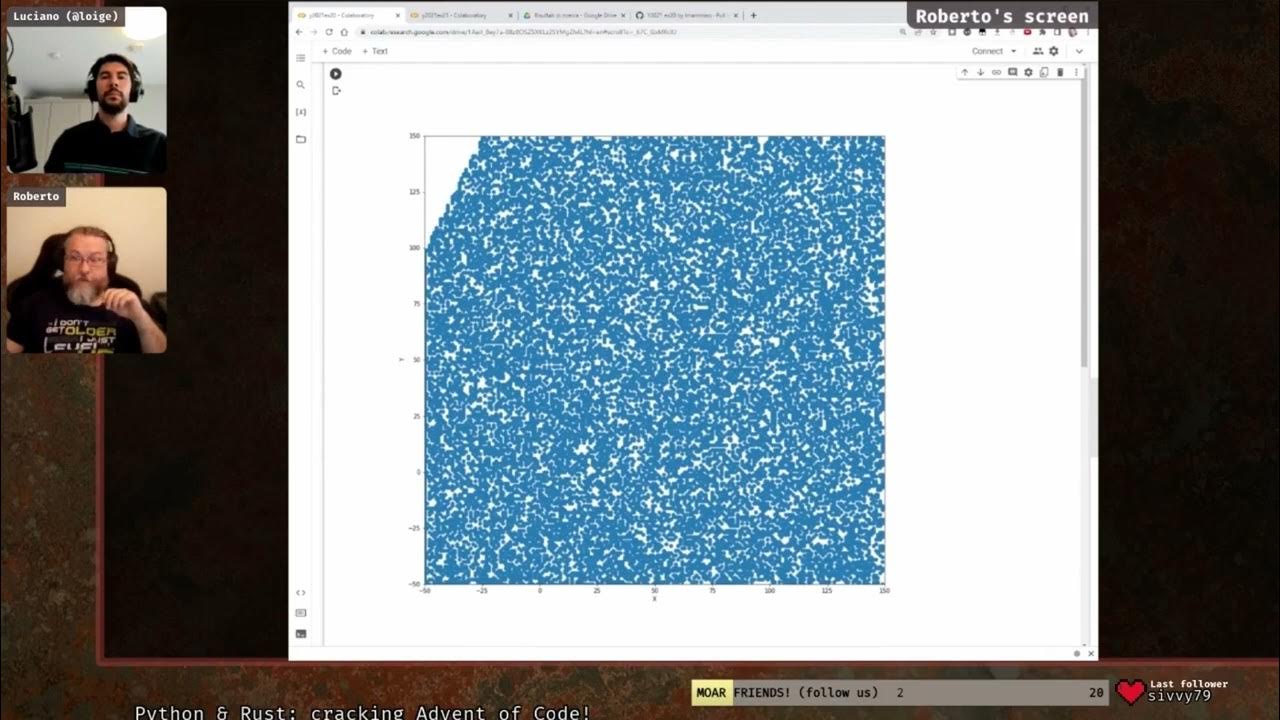 🦀 Rust vs 🐍 Python: Advent of code in Rust - solving days 20 and 21/2021 (Twitch Live 2022-08-22 ...