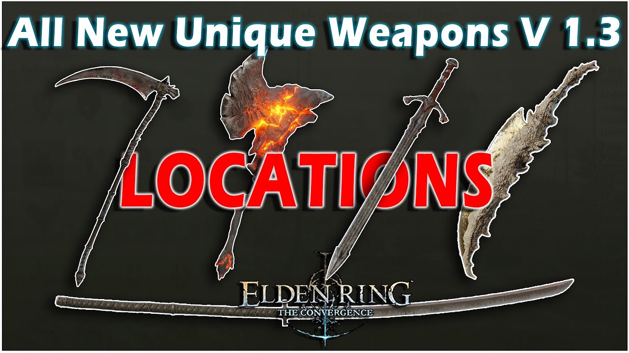 Convergence Mod 1.3 - All New Unique Weapons Locations - YouTube