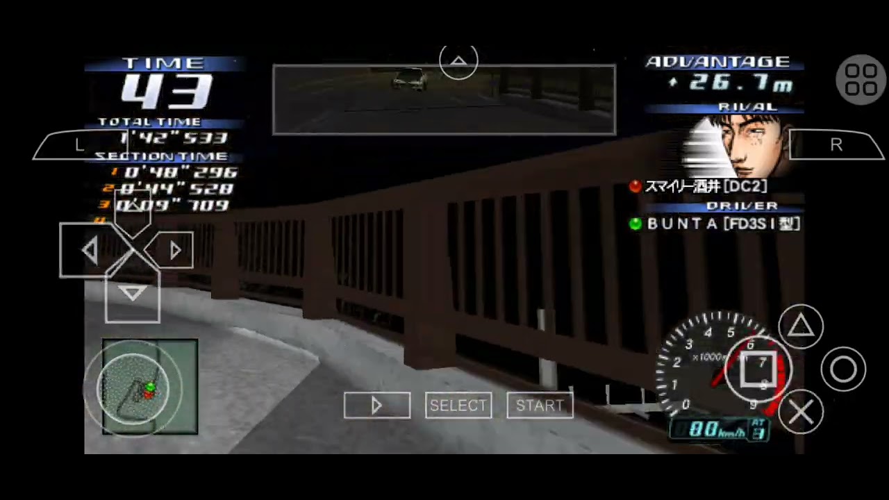 Keisuke Takahashi vs Smiley Sakai (Initial D psp tutorial) - YouTube