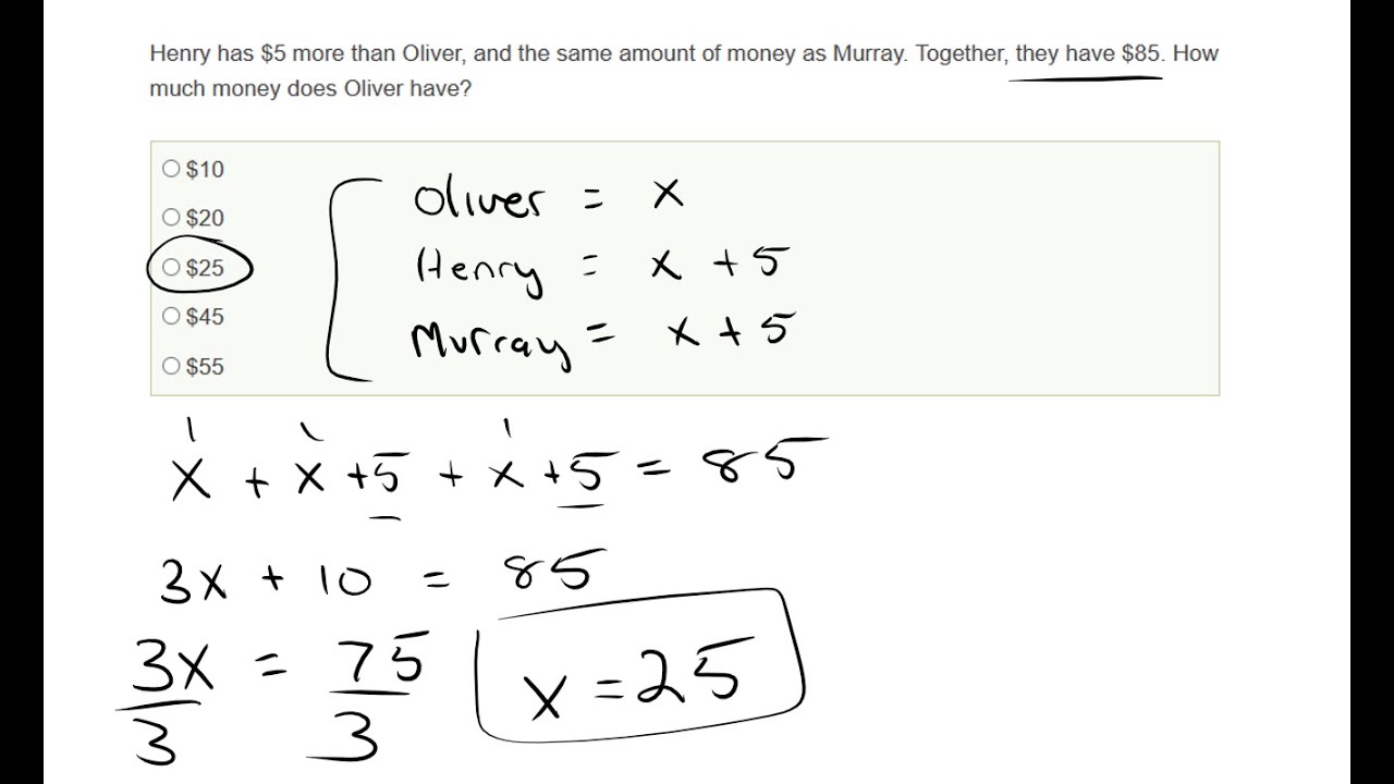 GED Math Extract Equation From A Word Problem YouTube GED Math Extract Equation From A Word Problem YouTube