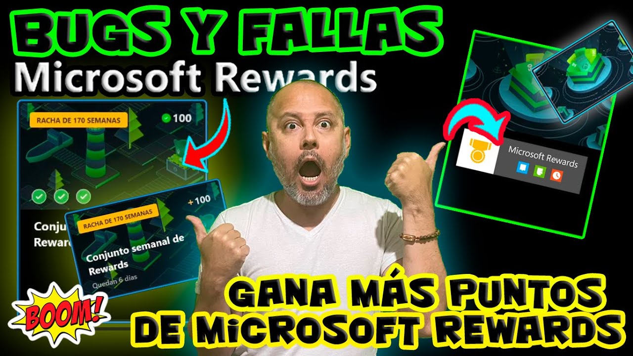BUGS en Rewards 🤑 Gana Más Puntos De Microsoft Rewards 🥇 En Tesoro ...