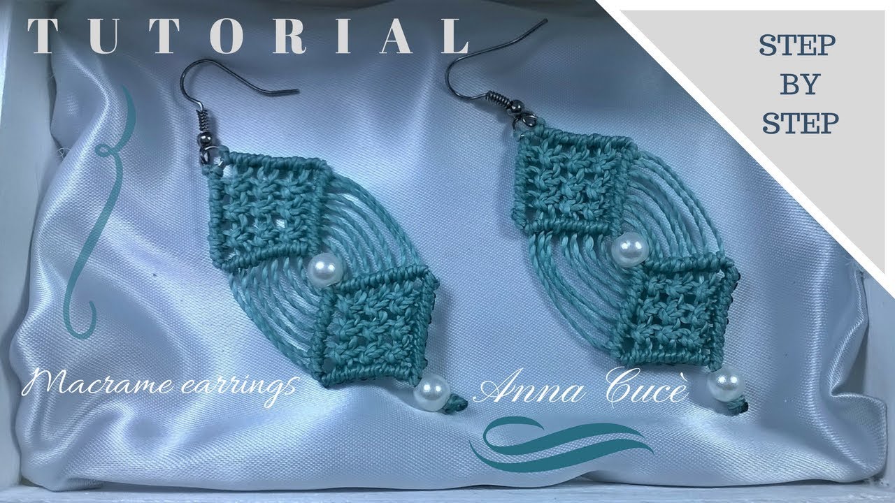 Tutorial macramè orecchini " Maya"/ Tutorial macramè earrings "Maya"/ Diy tutorial - YouTube
