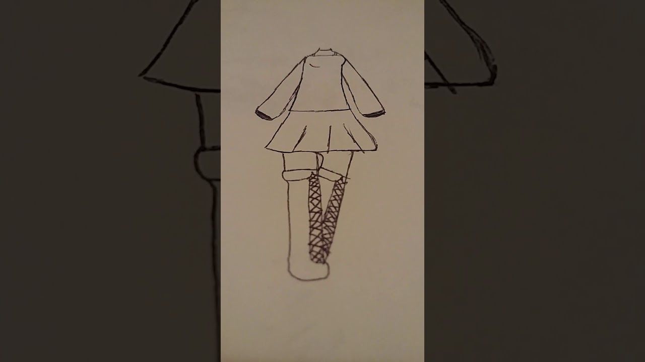 How to draw a wolf gacha girl! - YouTube