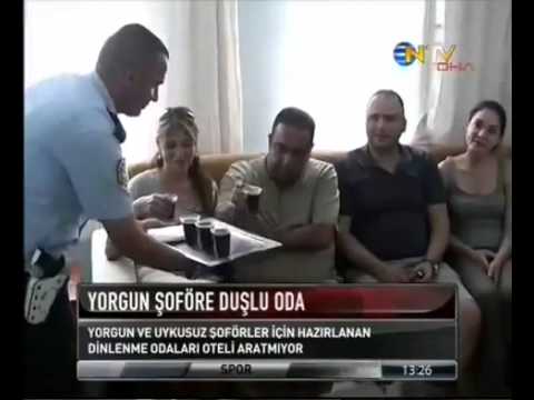 Yorgun şöföre polis desteği