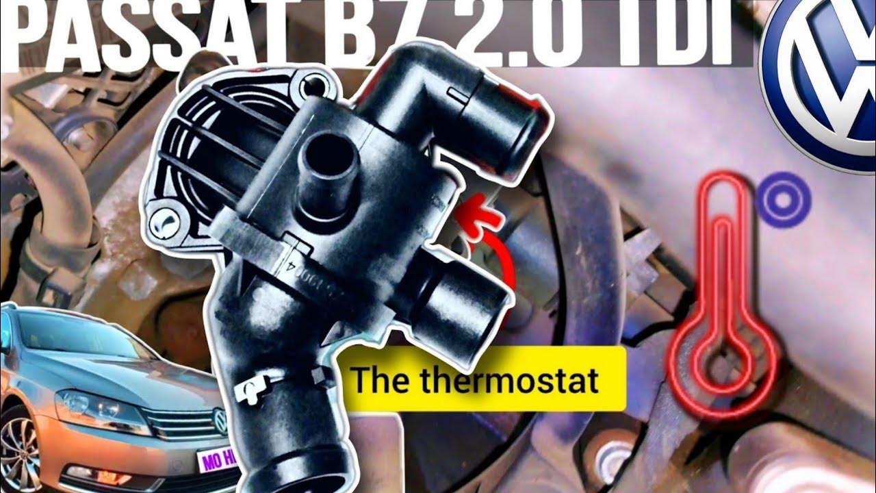 thermostat B7 2.0 tdi - YouTube