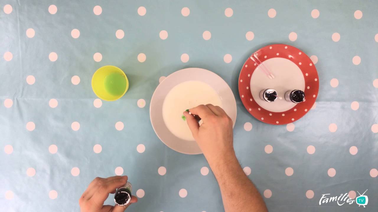 Create a colourful explosion with milk! - YouTube