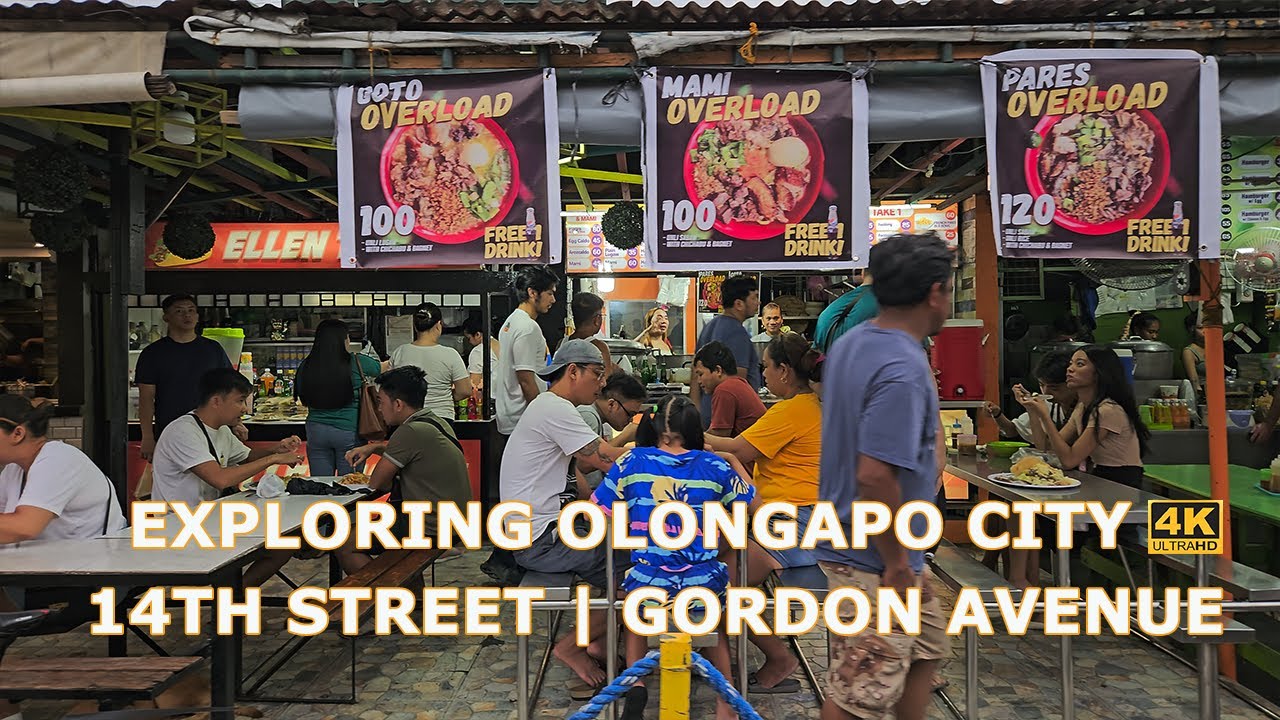 WALKING AT OLONGAPO CITY 14TH STREET | GORDON AVENUE [4K HDR] 2024 ...