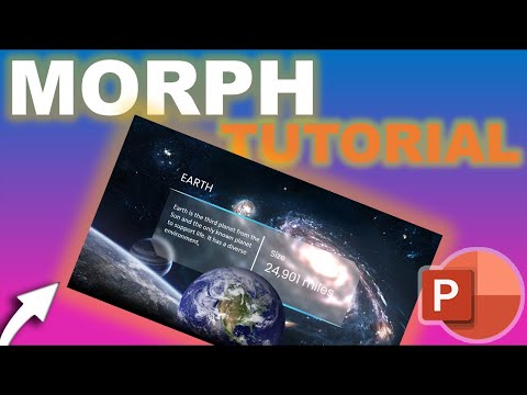 PowerPoint MORPH TRANSITION Tutorial | Step-by-step Planets Presentation 🪐