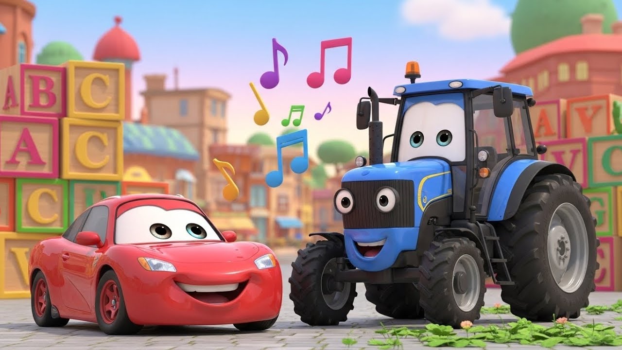 Vehicles Friends: Learning Song for Toddlers 🚗 Wheels, Wings & Colors ...