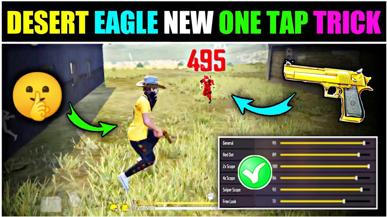 New One Tap Headshot Trick🔥|Desert Eagle Headshot Trick | New Headshot ...