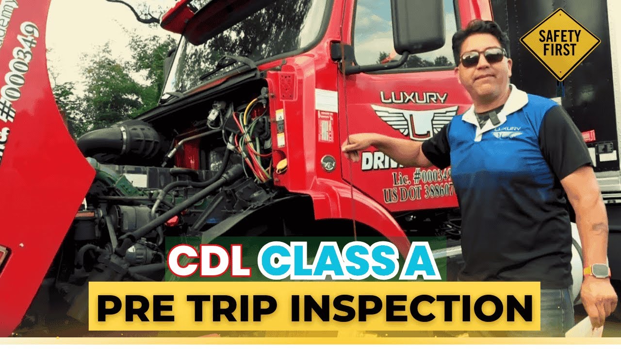 CDL A NEW JERSEY - PRE TRIP INSPECTION MANUAL TRUCK - - YouTube