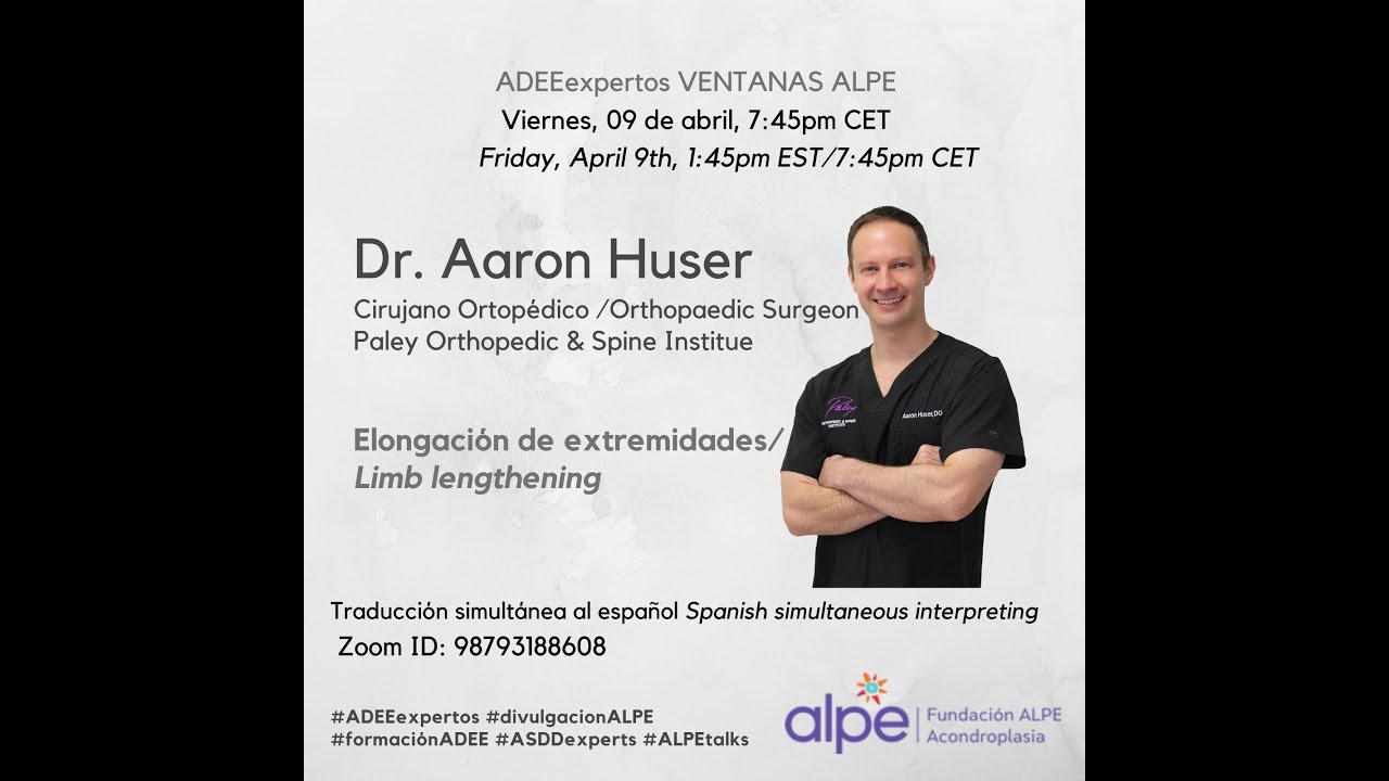 ADEE Expertos Ventanas ALPE. Dr Aaron Huser. Cirujano ortopédico - YouTube