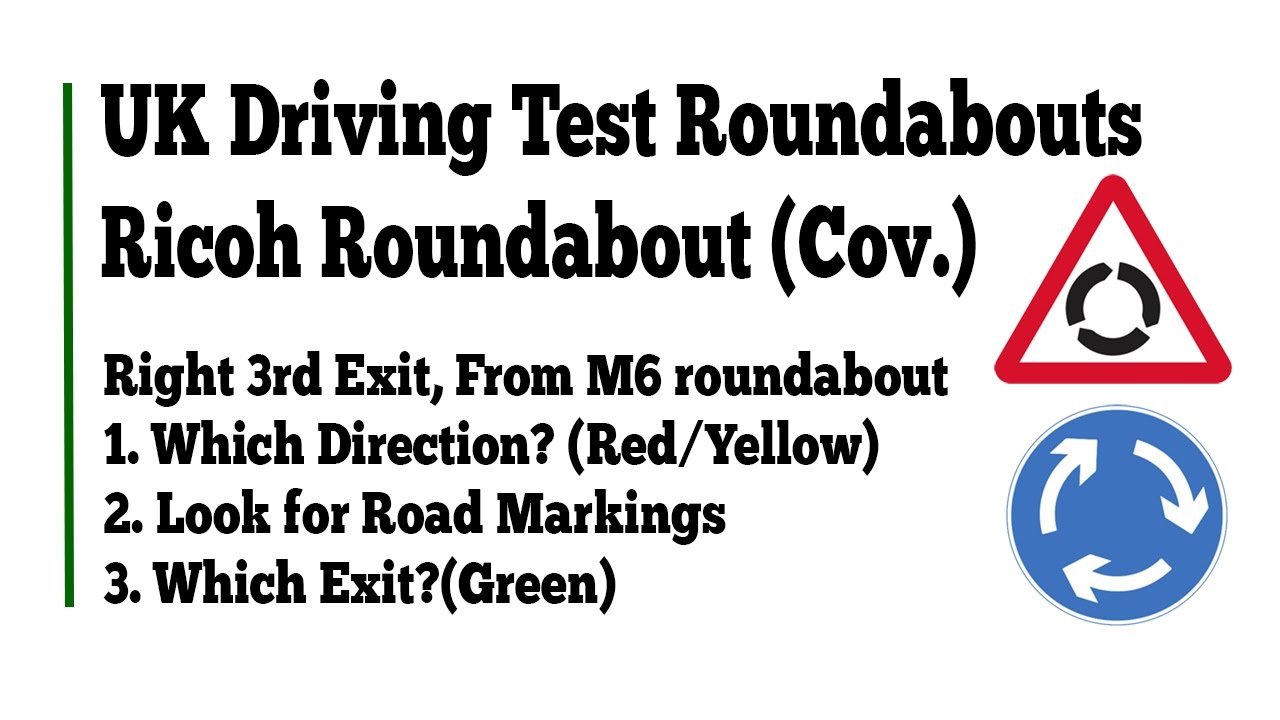 Coventry Driving Test Centre - Ricoh Roundabout /with Subtitles - YouTube