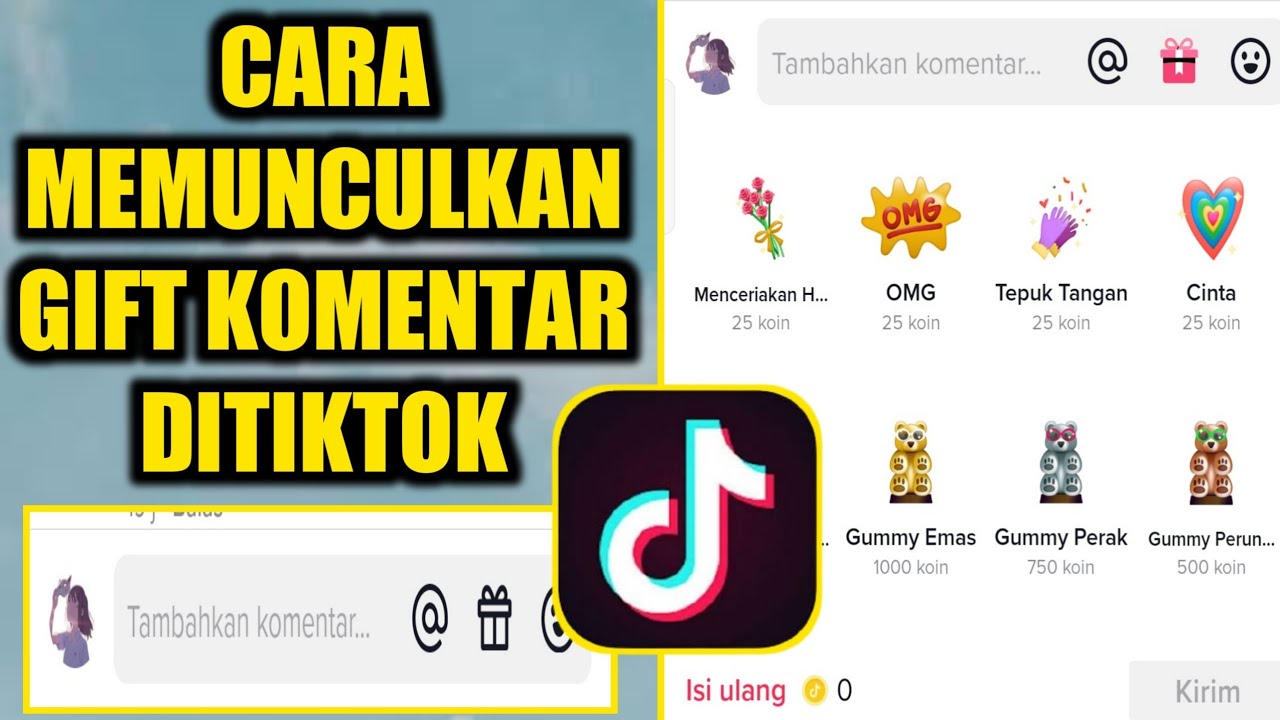 Cara aktifkan fitur gift atau fitur hadiah di kolom komentar Tiktok ...