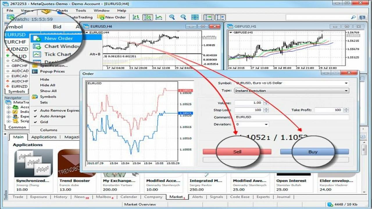 MQL5 2 Pour commencer 003 Comment Effectuer le Premier Trade - YouTube