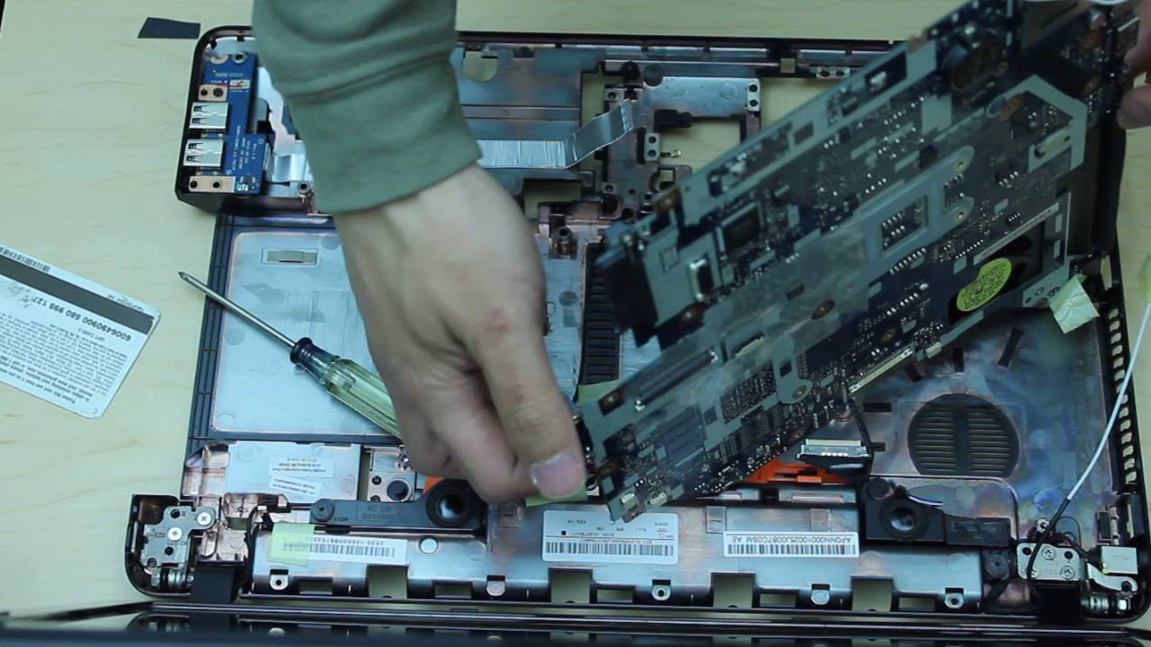 gateway ne56 ne56r10u disasembly video remove motherboard, hard drive ...
