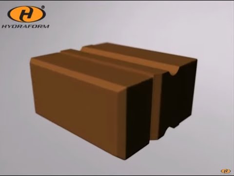 Hydraform 220mm Interlocking Conduit Brick - YouTube