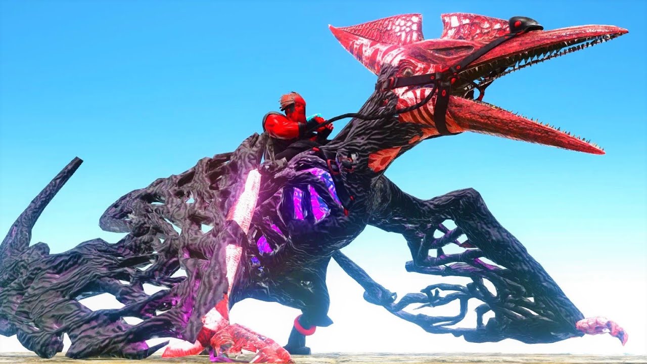 SPEED DEMON PTERANODON & GLACIAL DIREWOLF ARMY !! ARK Survival Evolved ...