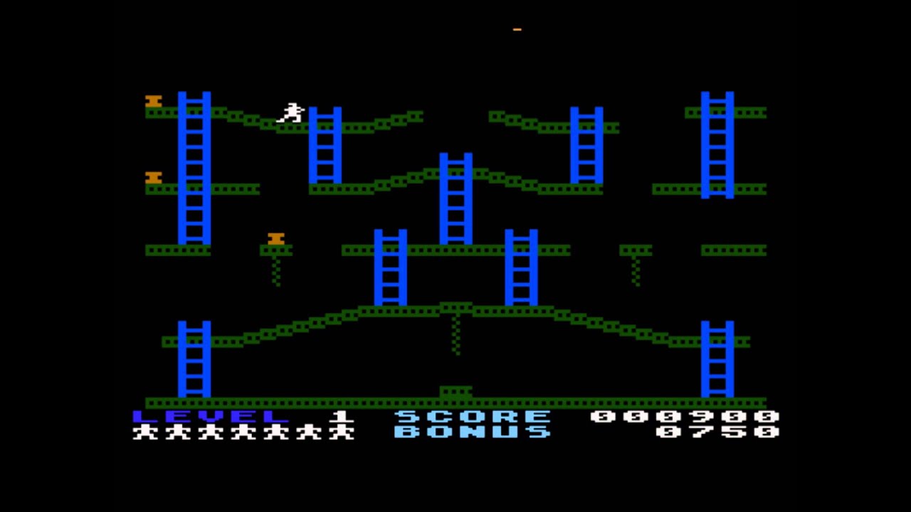 Jumpman #1 (Beta) for the Atari 8-bit family - YouTube