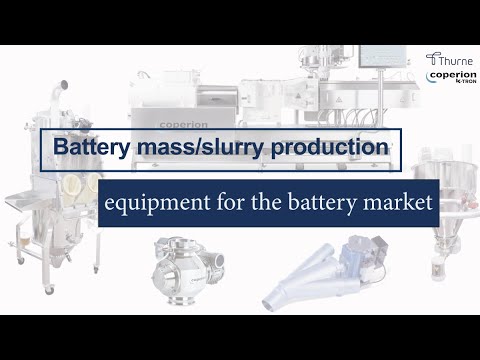 Battery mass/slurry production, equipment for the battery market - YouTube