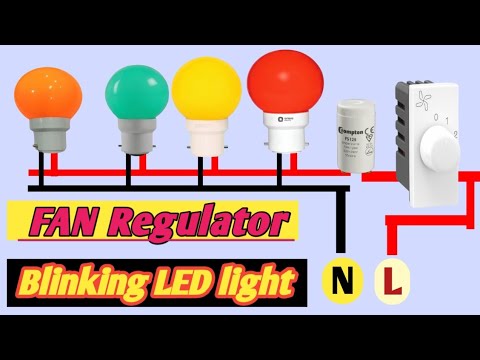 How to make a fan regulator 0.5 ward LED bulb decoration light at home ...