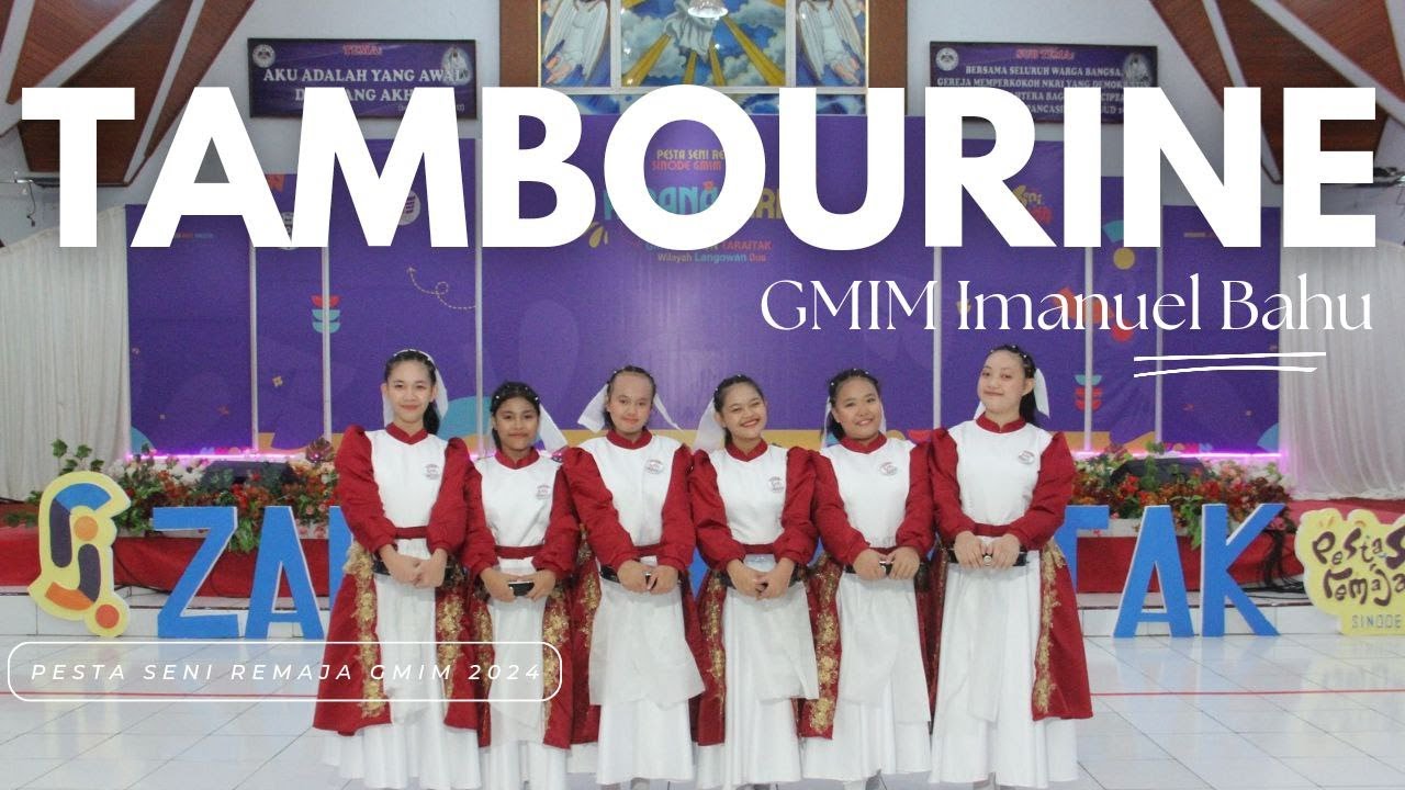 Tim Tambourine GMIM Imanuel Bahu | Pesta Seni Remaja GMIM 2024 - YouTube