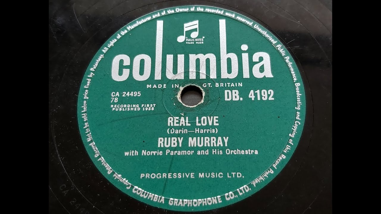 Ruby Murray 'Real Love' 1958 78 rpm - YouTube