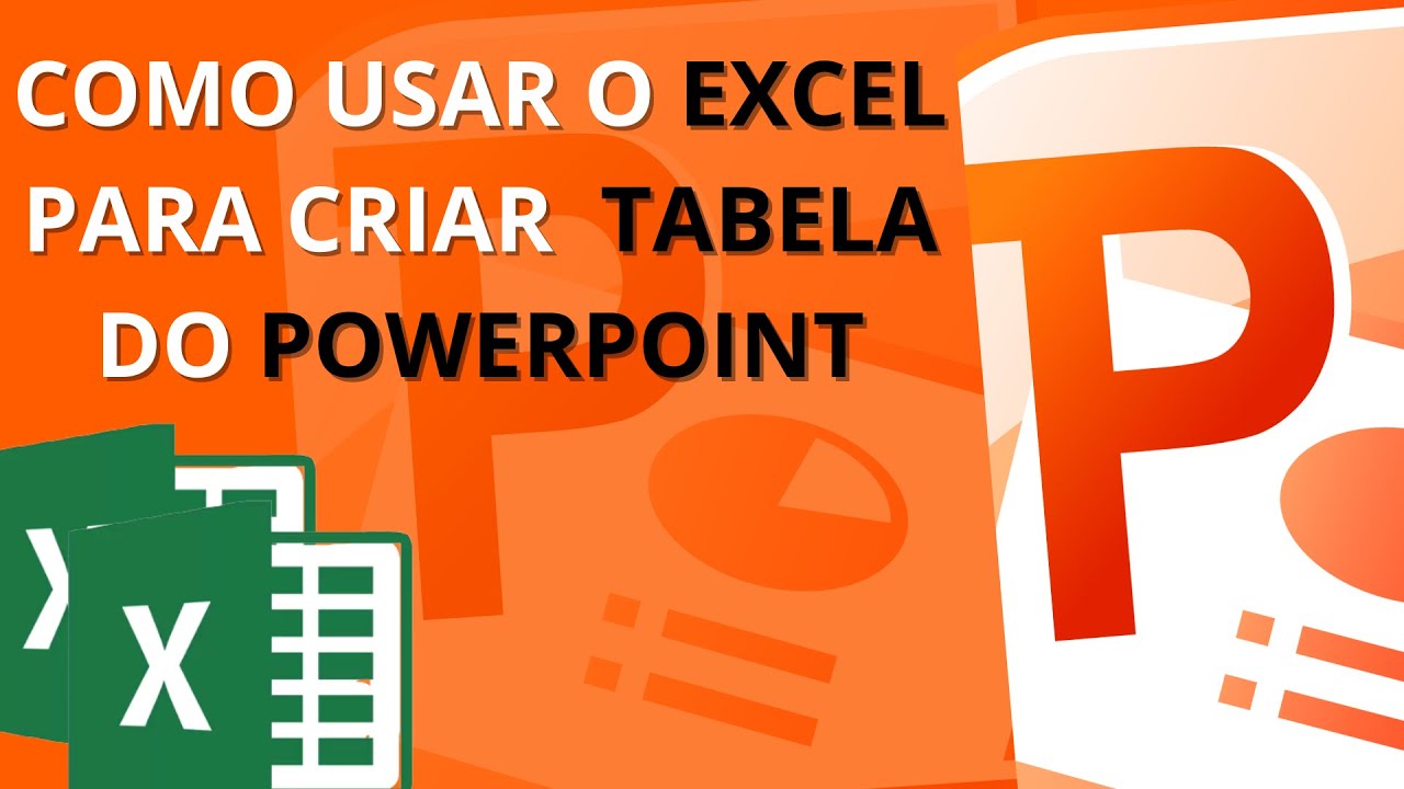 Como usar o Excel para criar uma tabela do em Apresentações do ...