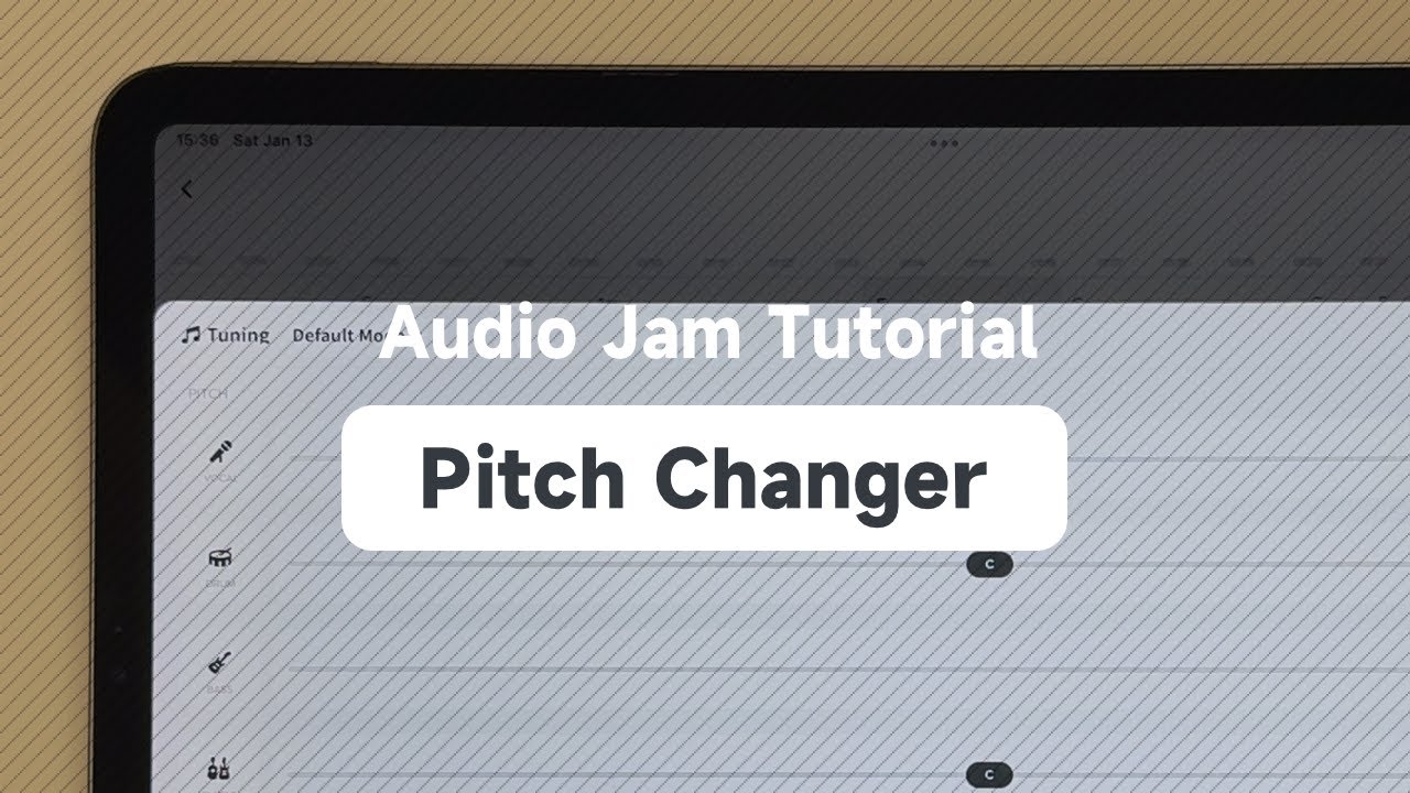 Audio Jam Tutorial - Pitch Changer - YouTube