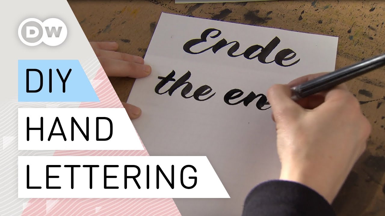 Hand lettering for beginners - YouTube