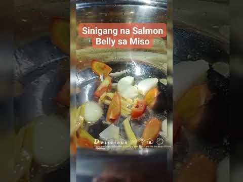 Sinigang na Salmon Belly sa Miso