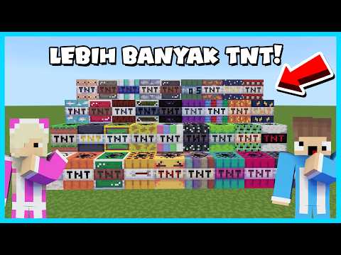 MIPAN & ZUZUZU LEDAKAN LEBIH BANYAK BOM TNT SUPER KEREN DI MINECRAFT SURVIVAL! KALIAN HARUS LIAT