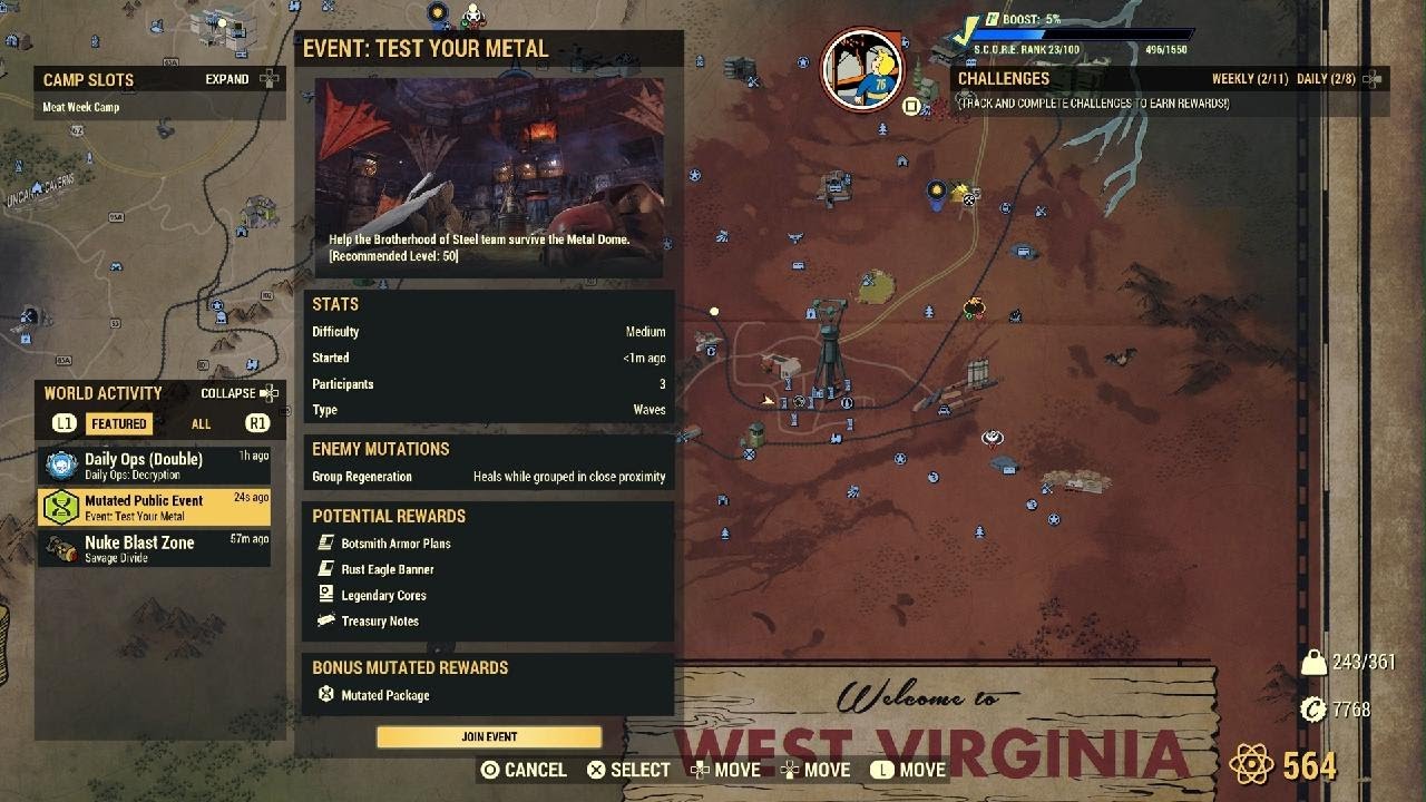 Fallout 76 Test Your Metal Mutated Event - YouTube