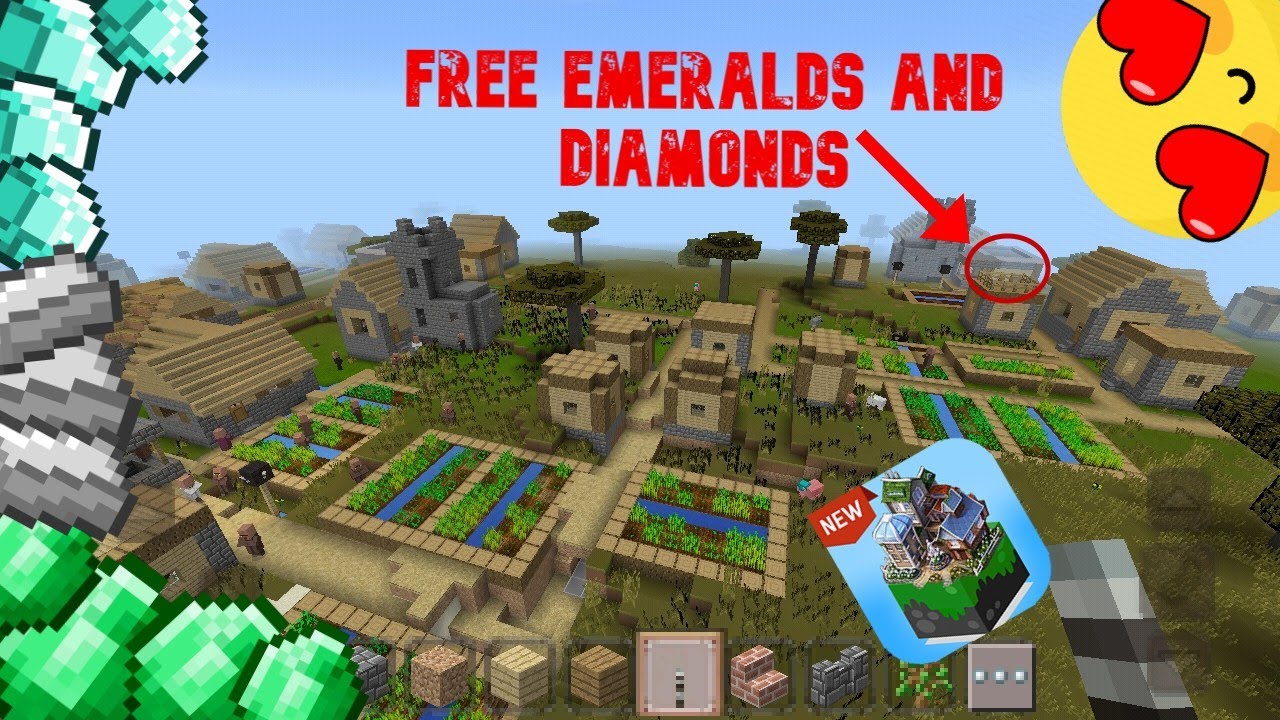 Best seed in Mastercraft big village and free emeralds, diamonds - YouTube