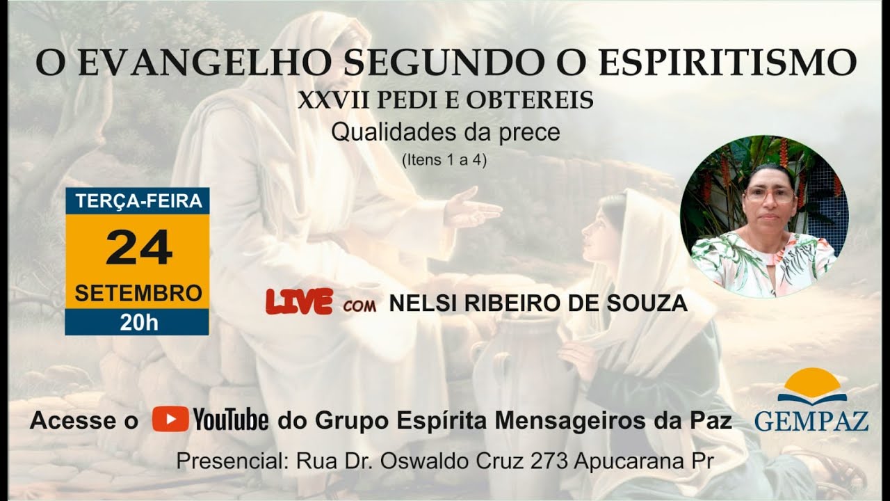 GEMPAZ ESE Cap. XXVII PEDI E OBTEREIS - (Itens 1 a 4) - YouTube