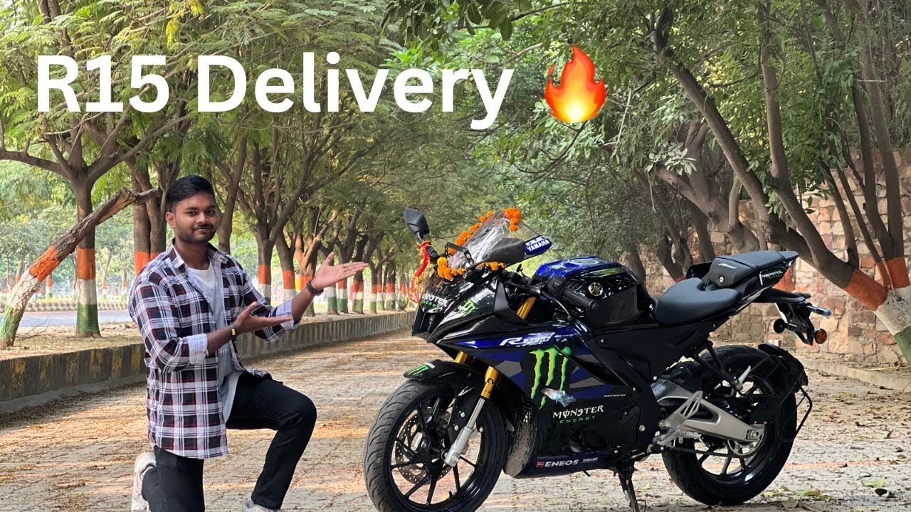 R15M Monster Edition 2023 Delivery vlog | Yamaha R15M MotoGP Edition ...