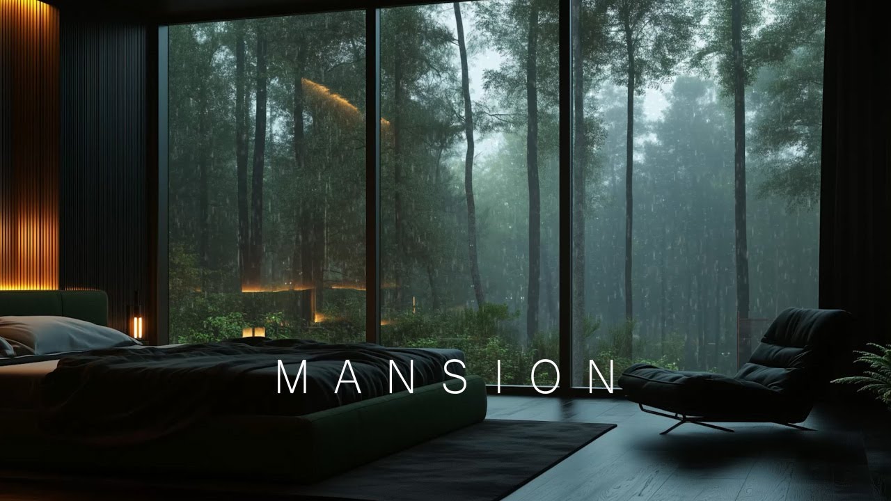 Mansion - Rainy cozy day for relaxing mindset | 4k UHD nonstop rain ...