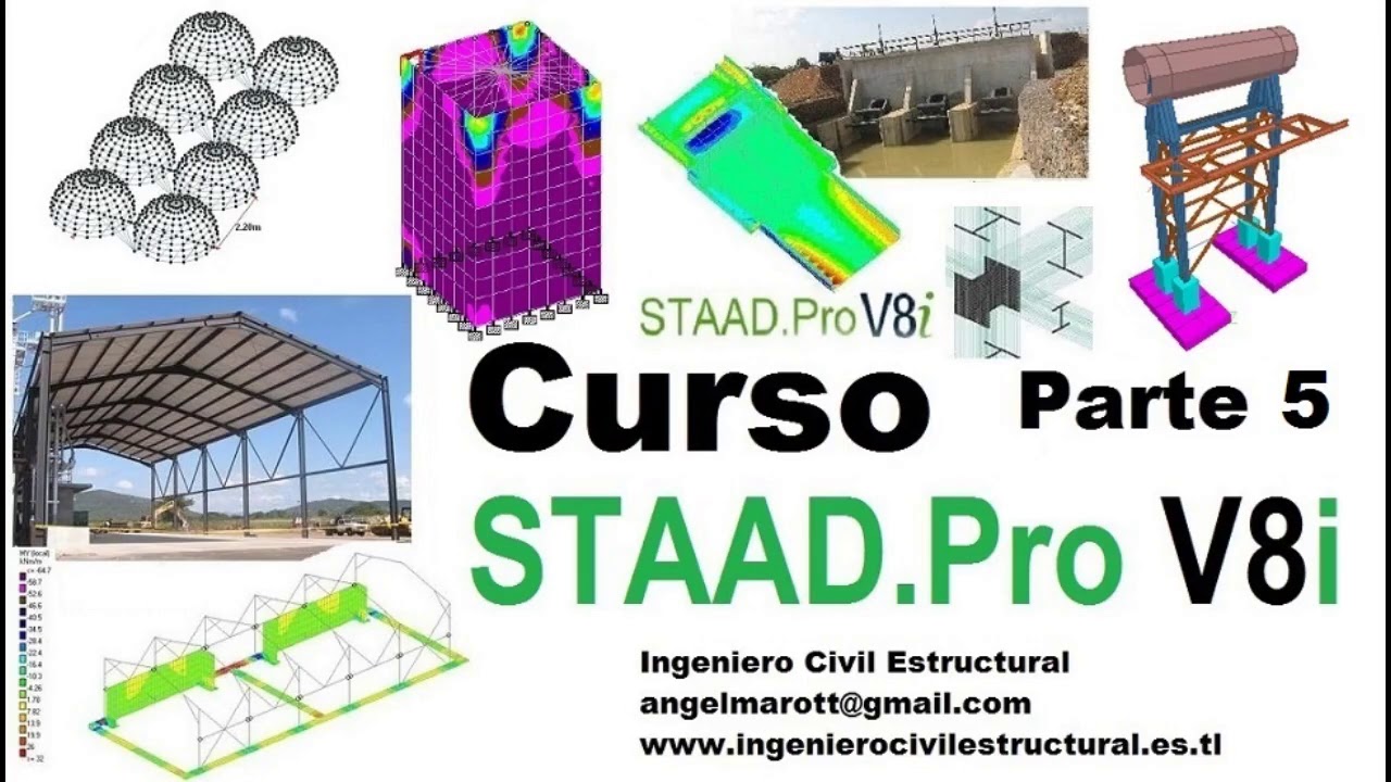 Curso Staad.Pro V8i Parte 5 - YouTube