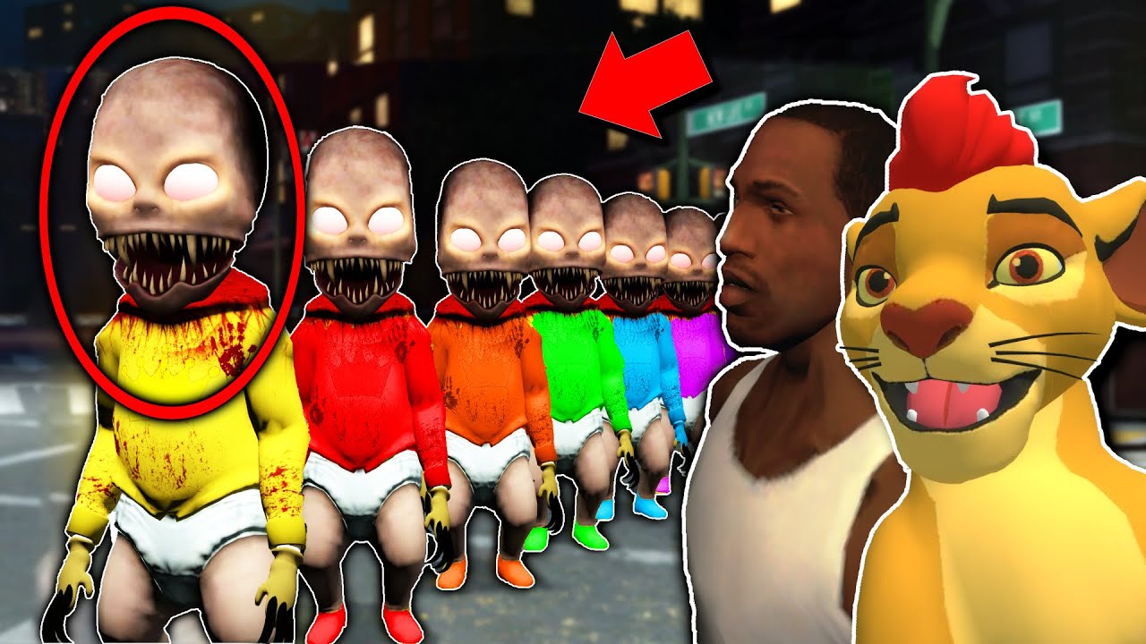 THE BABY IN YELLOW RAINBOW HORDE... (Garry's Mod Sandbox) - YouTube