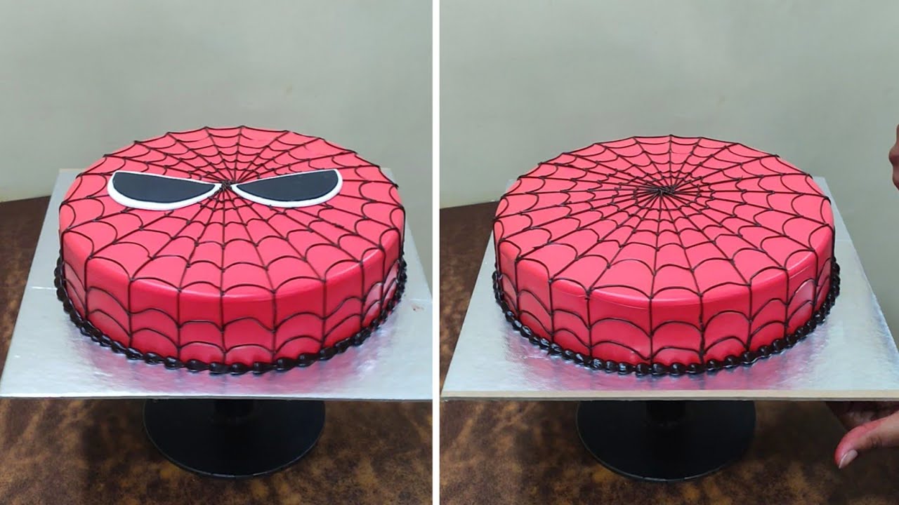 Spider Man Cake Design | Spider Man Theme Cake Design | Spider Man Cake ...