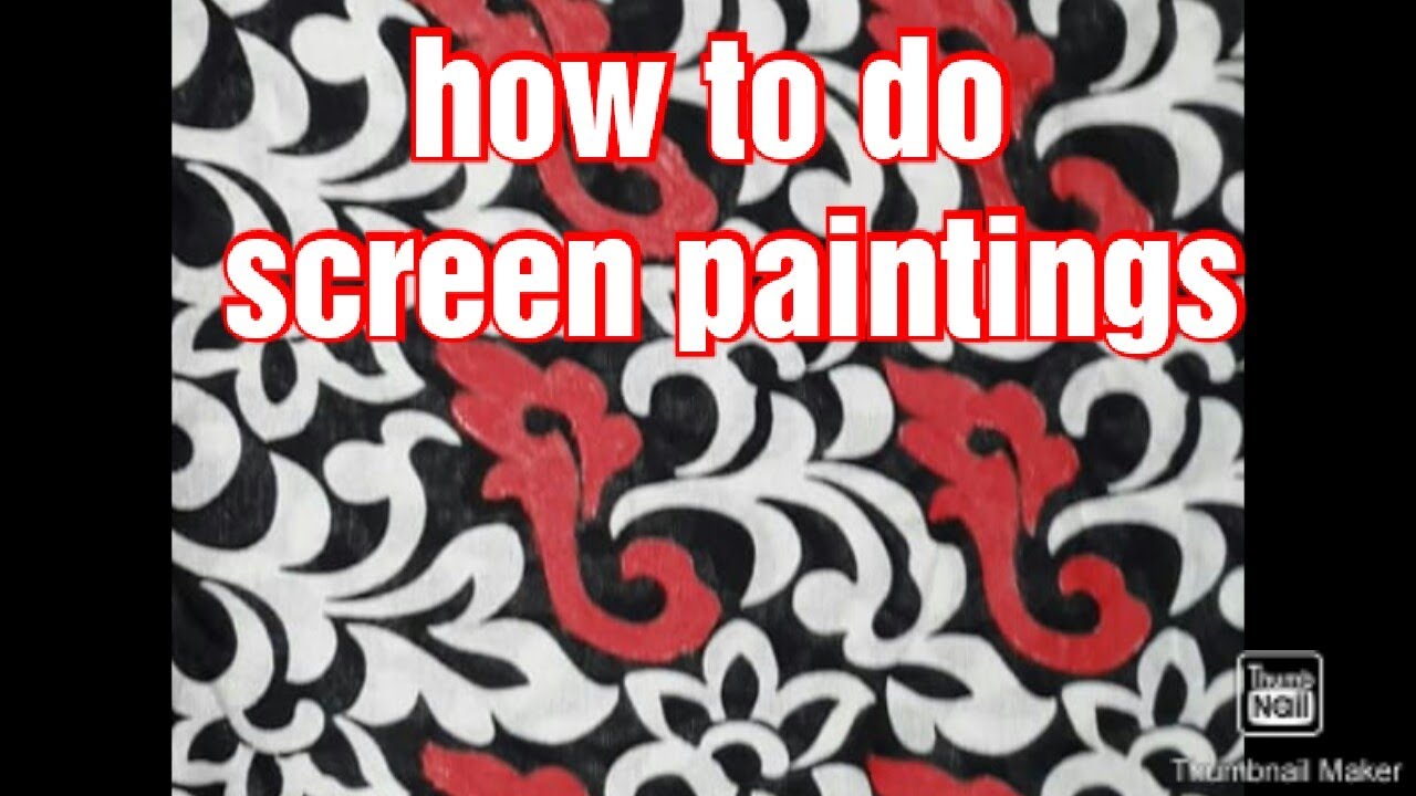 How to do fabric paint and screen painting? - YouTube